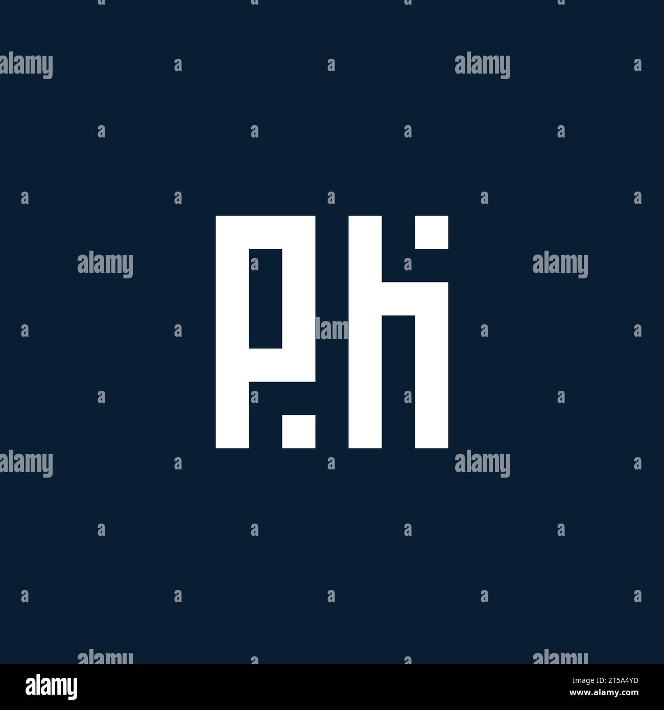 PH initial monogram logo with geometric style design ideas Stock Vector ...