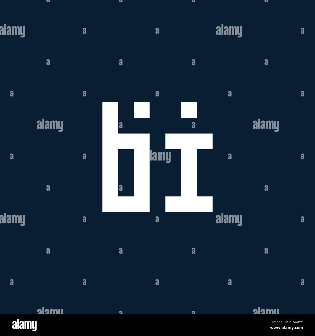 BI initial monogram logo with geometric style design ideas Stock Vector ...