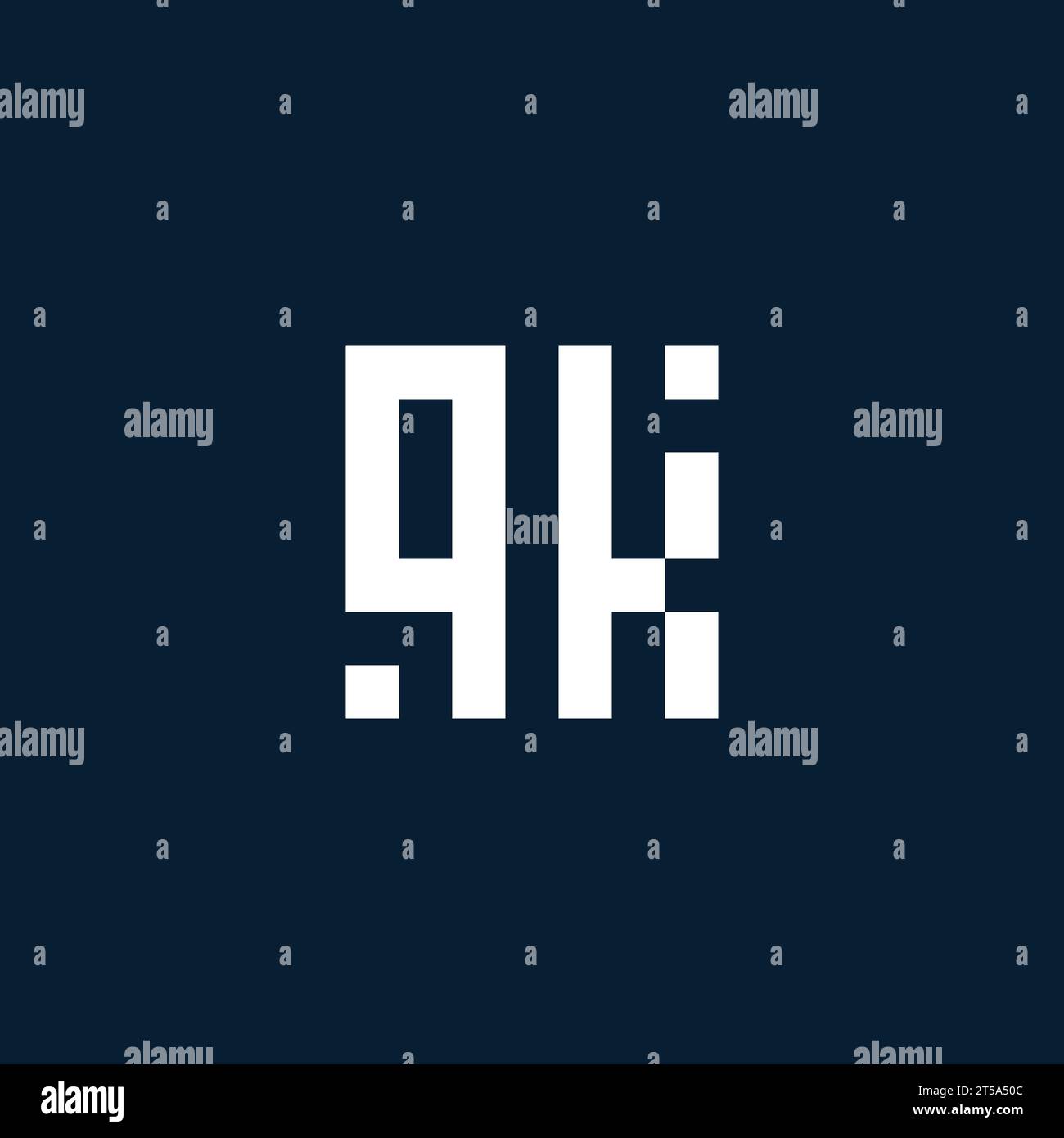 QK initial monogram logo with geometric style design ideas Stock Vector ...