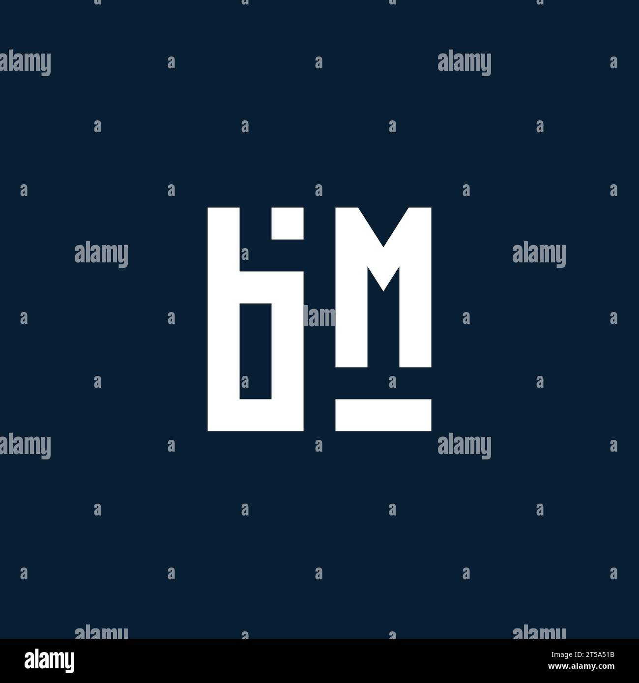 BM initial monogram logo with geometric style design ideas Stock Vector ...