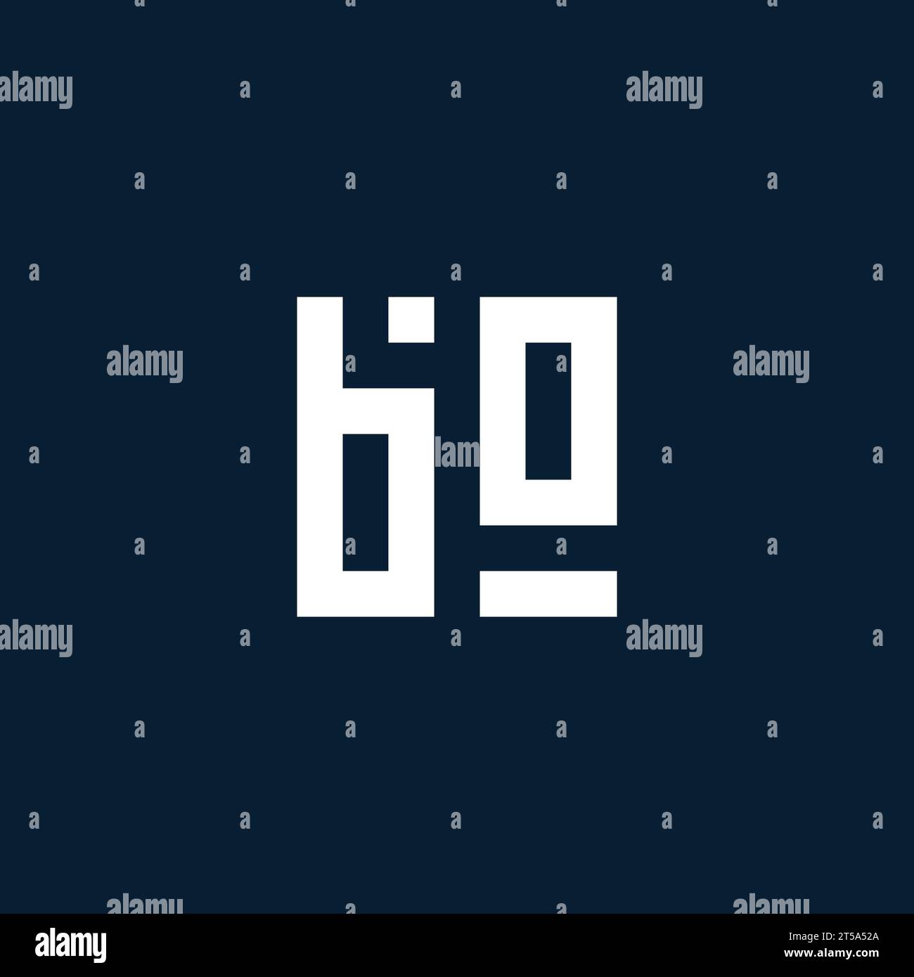 BO initial monogram logo with geometric style design ideas Stock Vector ...
