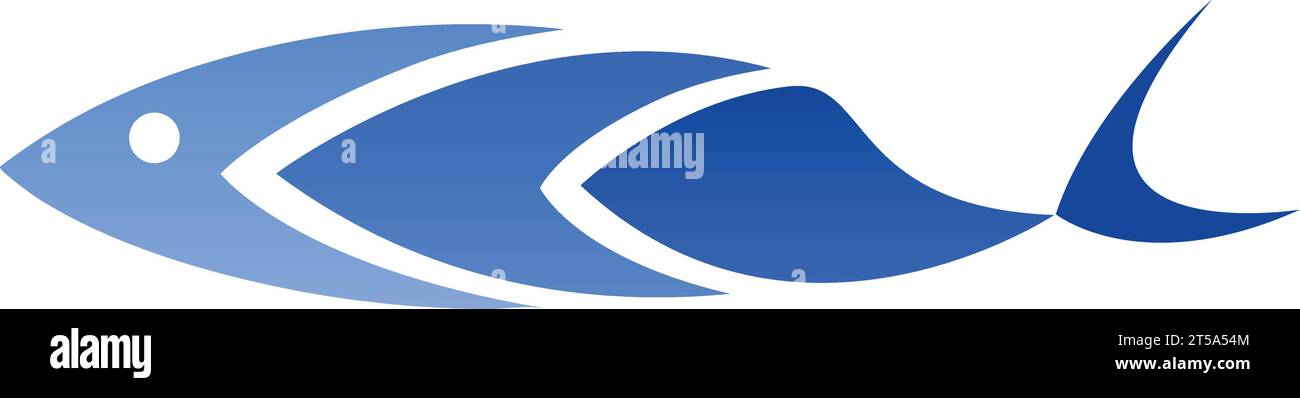 blue fish sign. logo. vector. menu Stock Vector Image & Art - Alamy