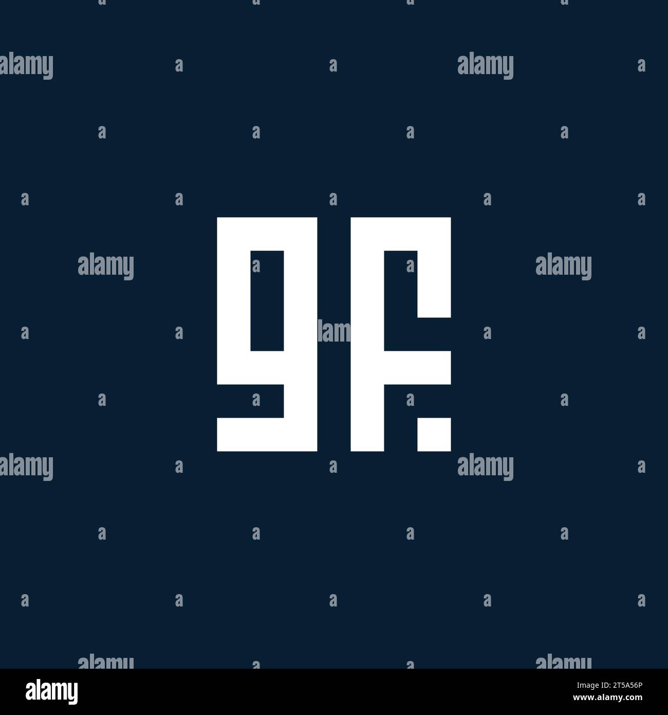 GF initial monogram logo with geometric style design ideas Stock Vector ...