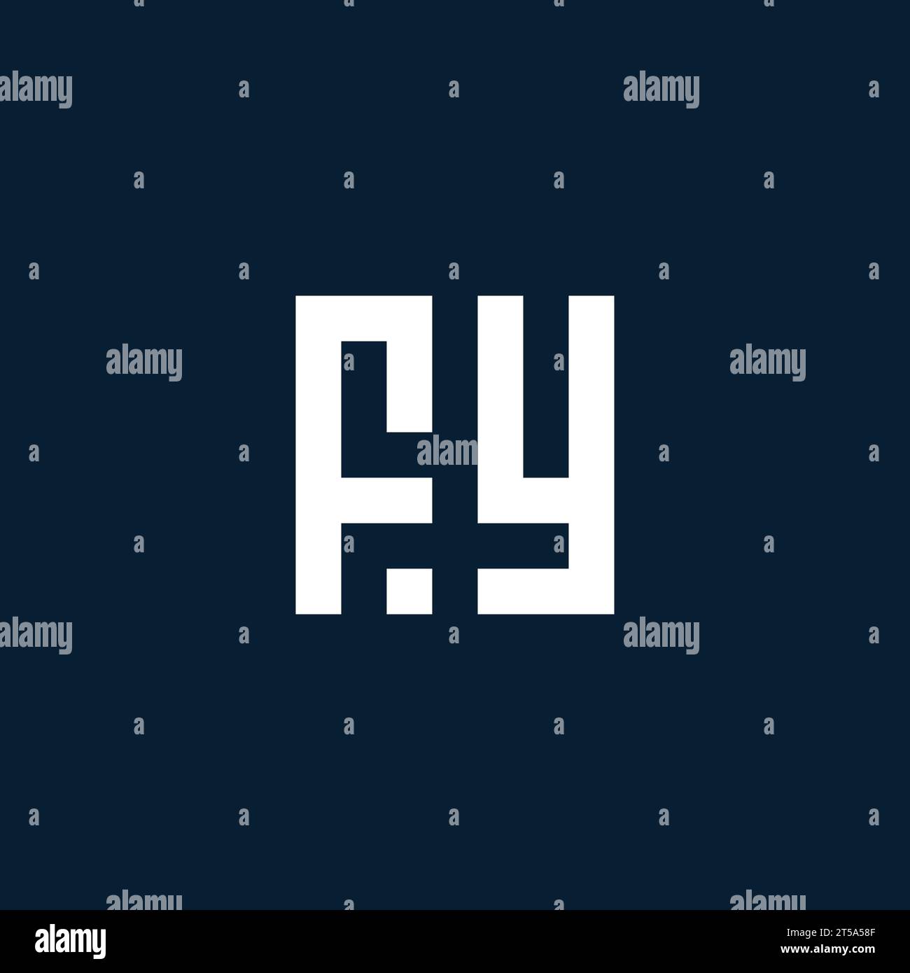 FY initial monogram logo with geometric style design ideas Stock Vector ...