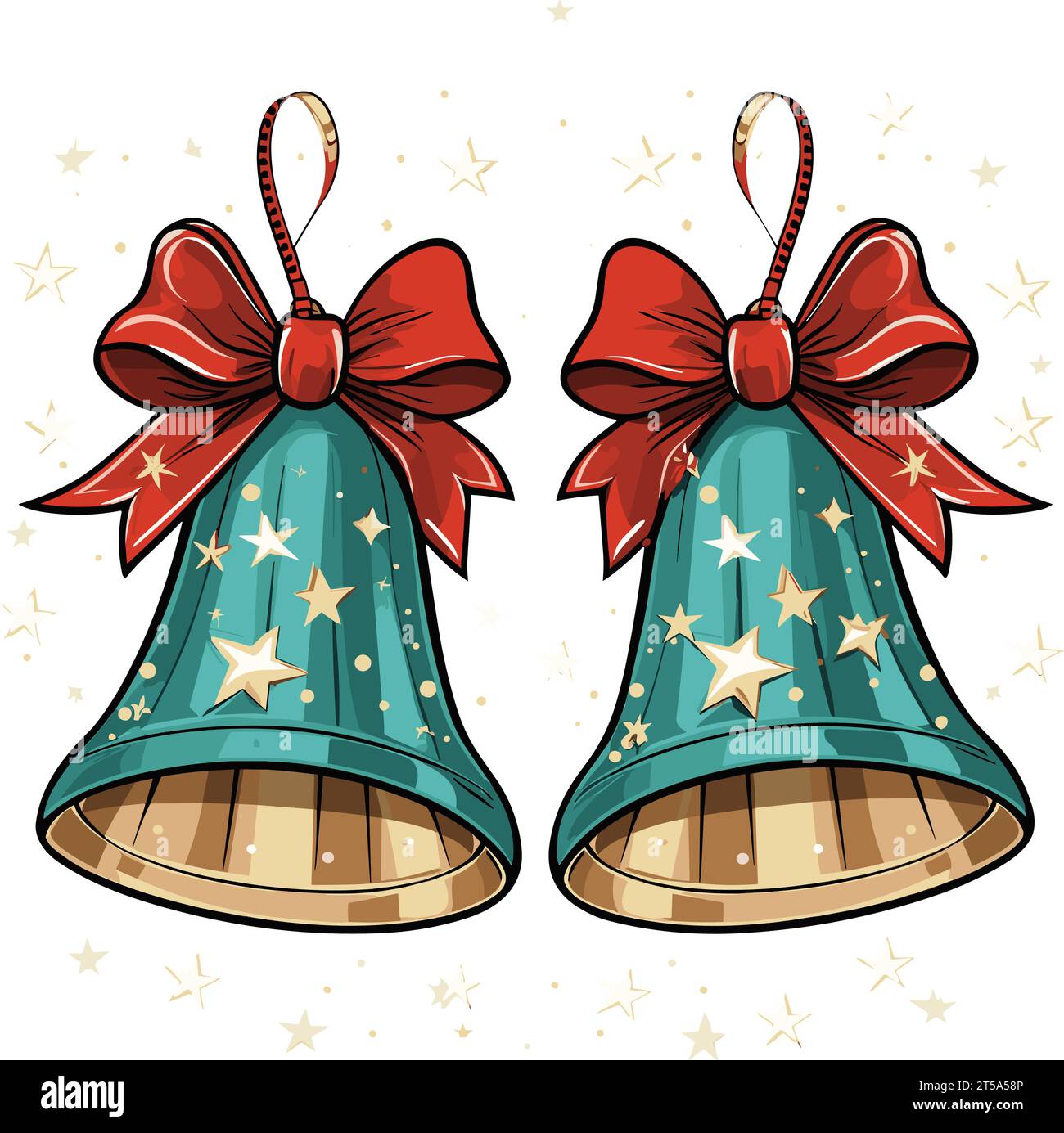 Jingle bells holly berries illustration Cut Out Stock Images & Pictures ...