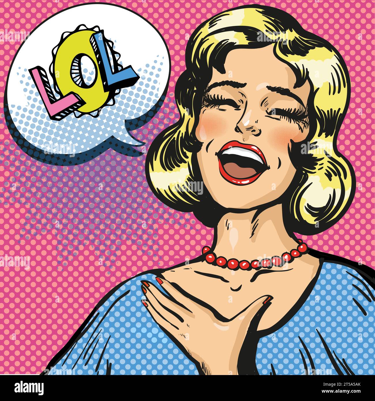 Cartoon loud woman hi-res stock photography and images - Alamy