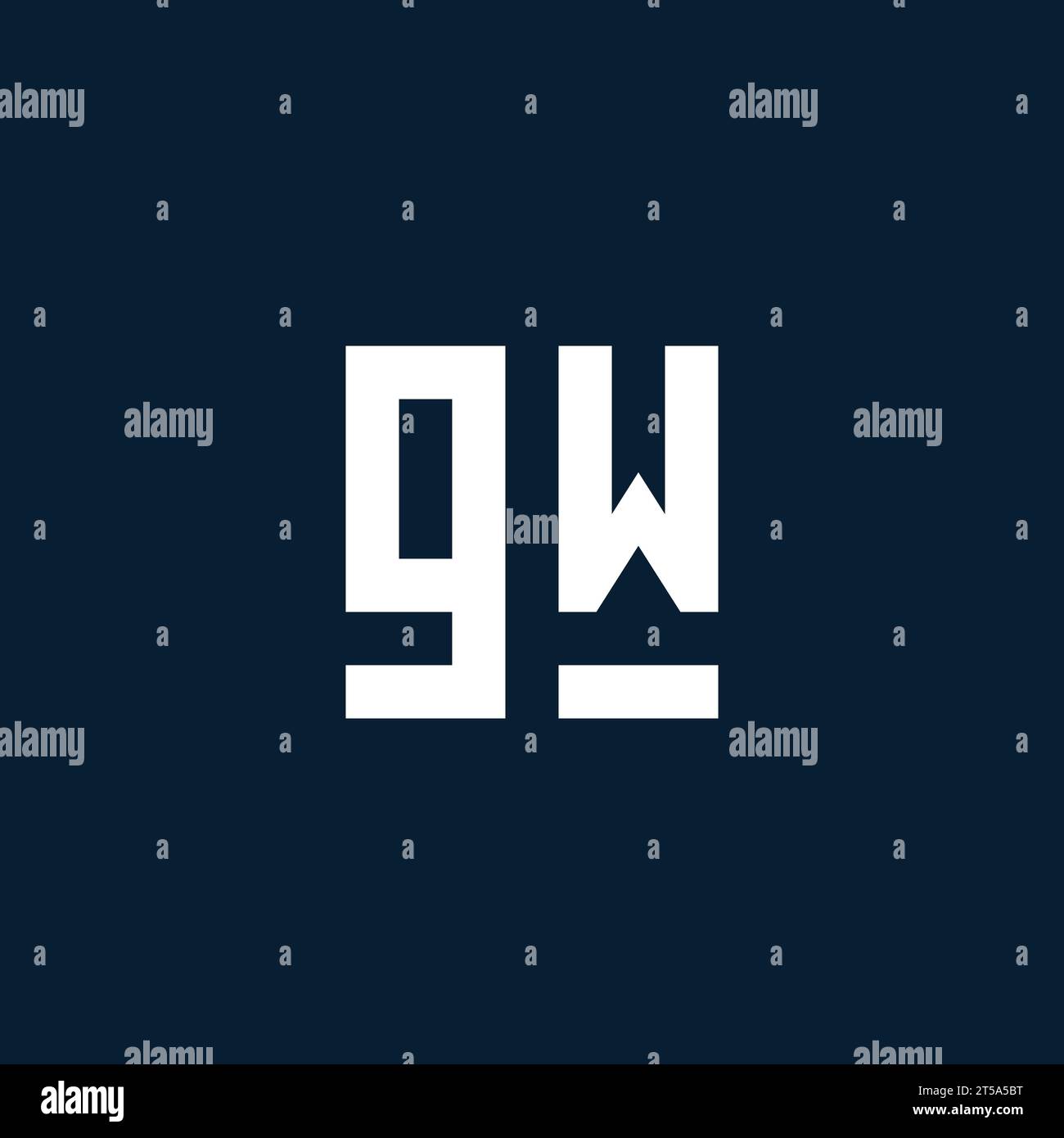 GW initial monogram logo with geometric style design ideas Stock Vector ...