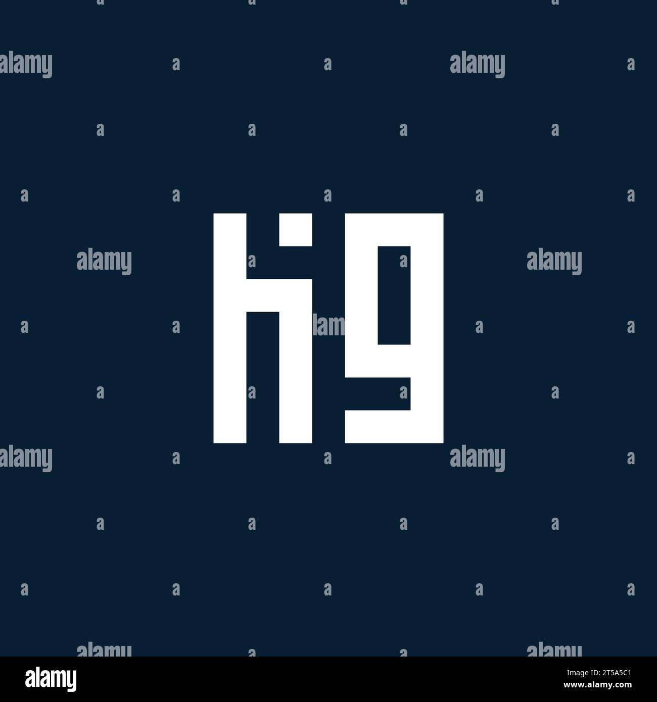 HG initial monogram logo with geometric style design ideas Stock Vector ...