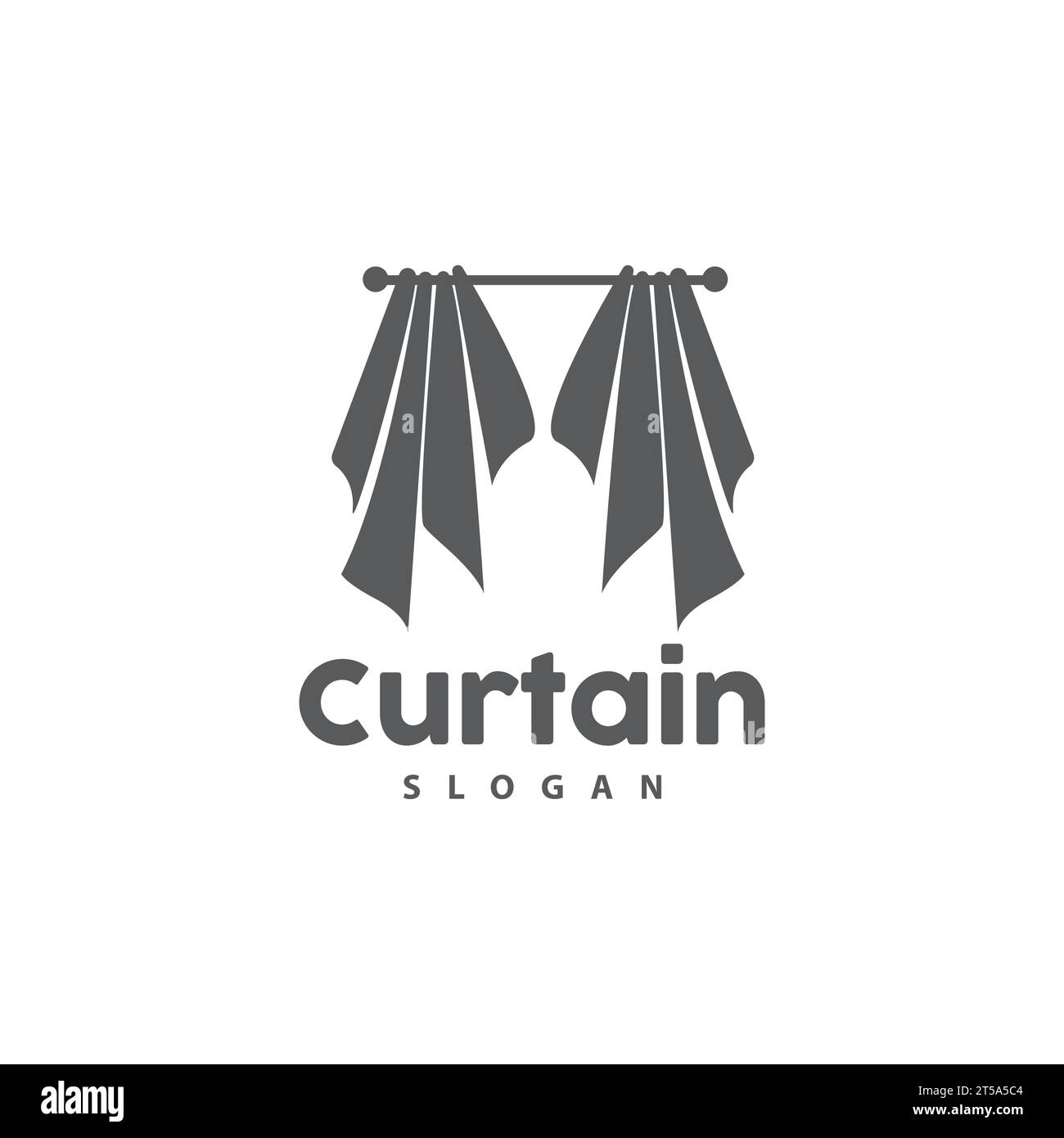 Curtain Logo, Home Interior Simple Design, Furniture Window Curtain ...