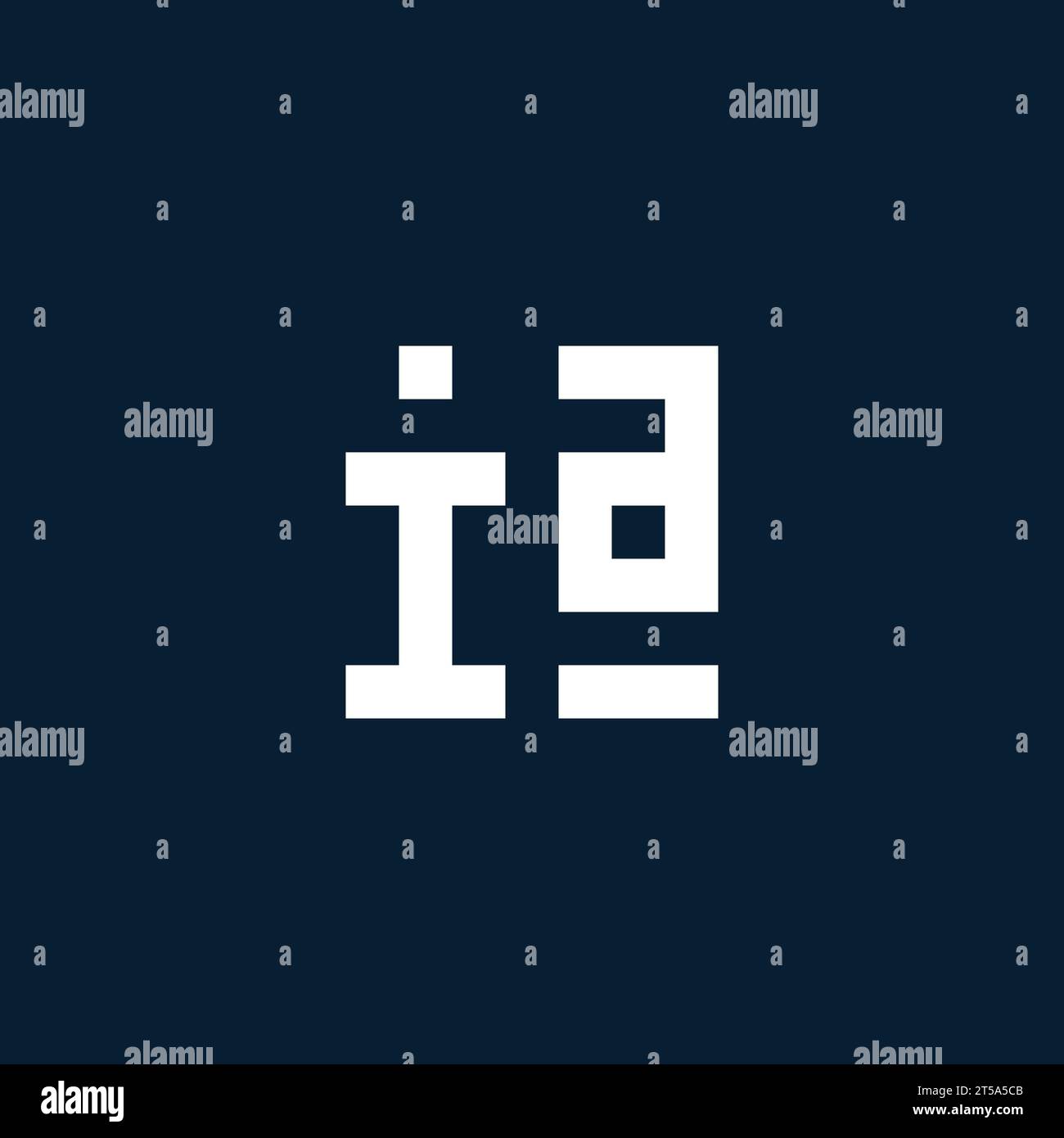 IA initial monogram logo with geometric style design ideas Stock Vector ...