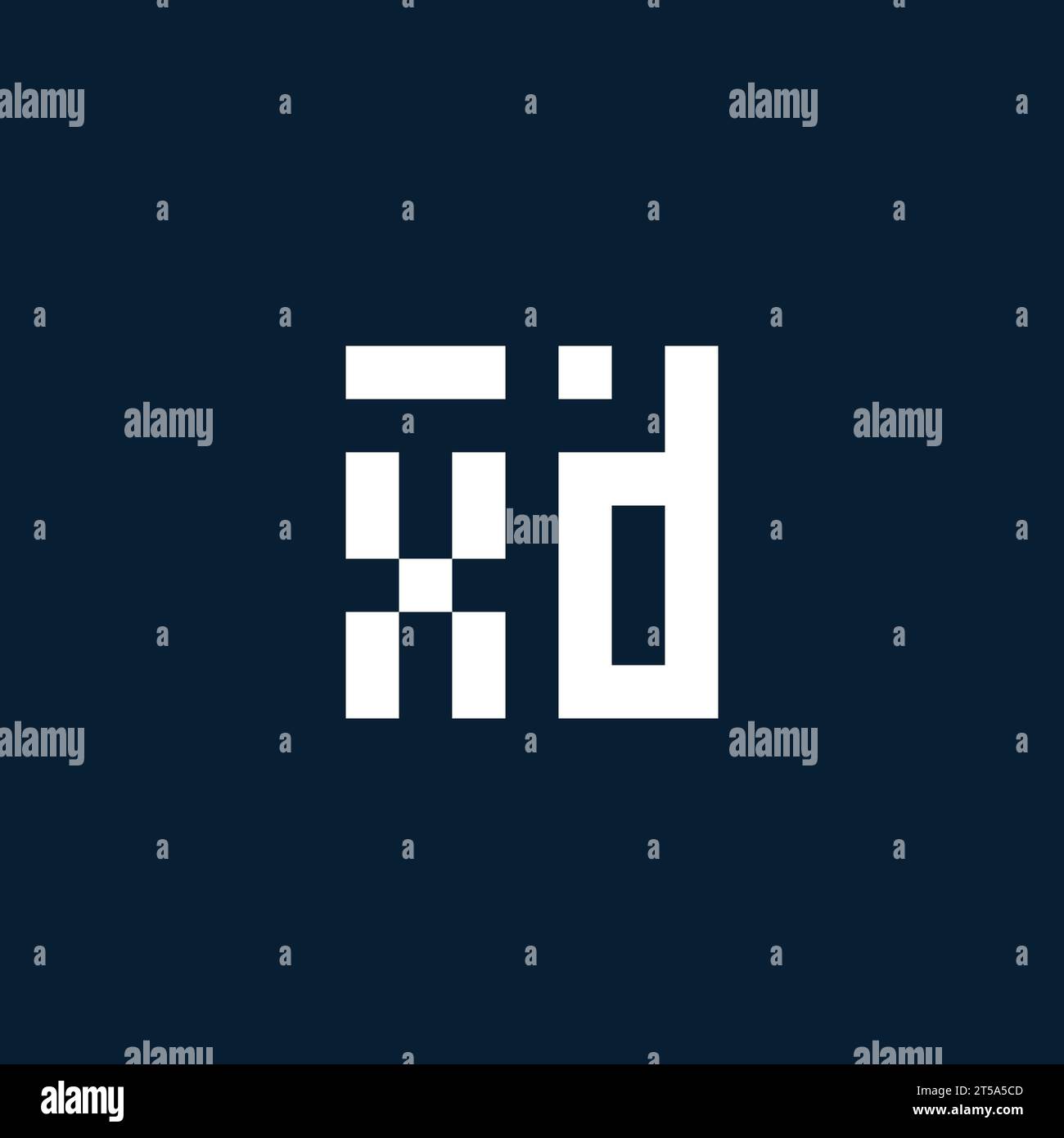 XD initial monogram logo with geometric style design ideas Stock Vector ...