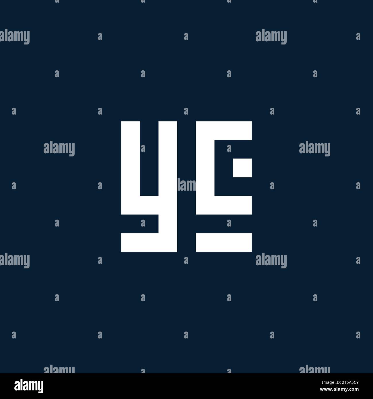 YC initial monogram logo with geometric style design ideas Stock Vector ...