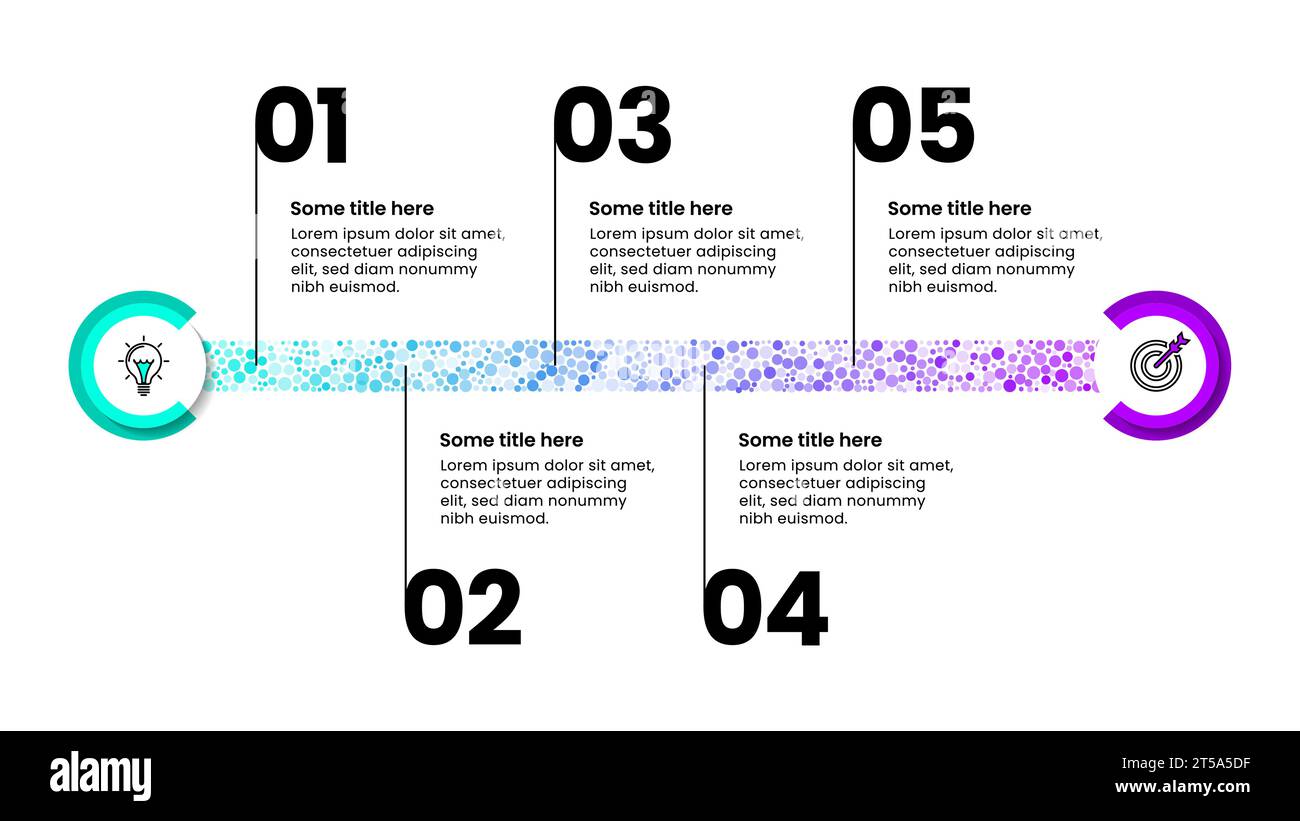 Infographic template with icons and 5 options or steps. Path to success. Can be used for ...