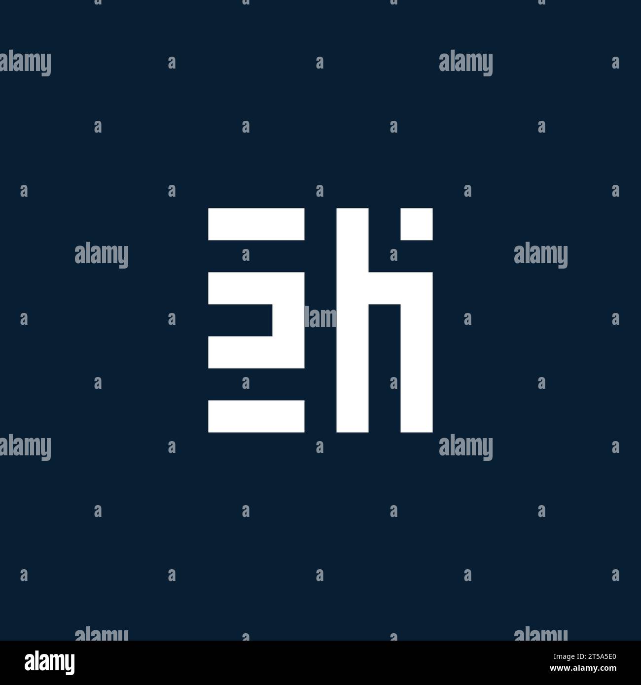 ZH initial monogram logo with geometric style design ideas Stock Vector ...