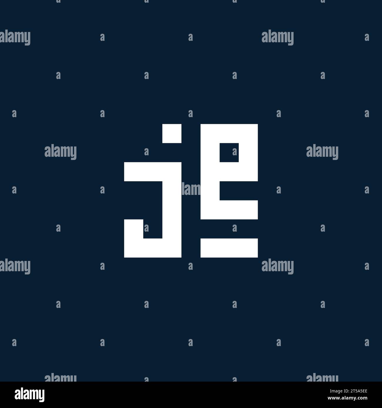 JE initial monogram logo with geometric style design ideas Stock Vector ...