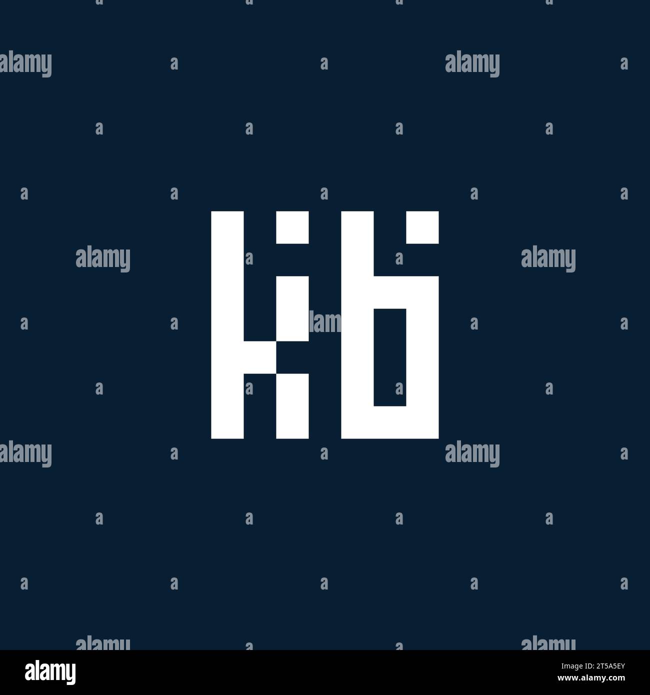 KB initial monogram logo with geometric style design ideas Stock Vector ...