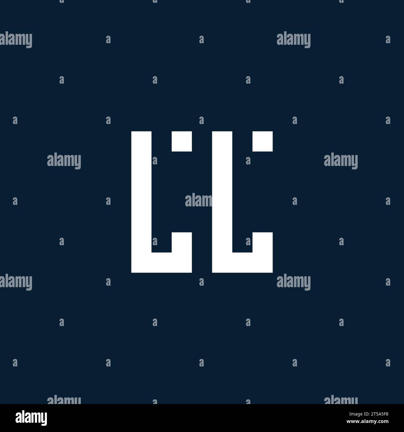 LL initial monogram logo with geometric style design ideas Stock Vector ...