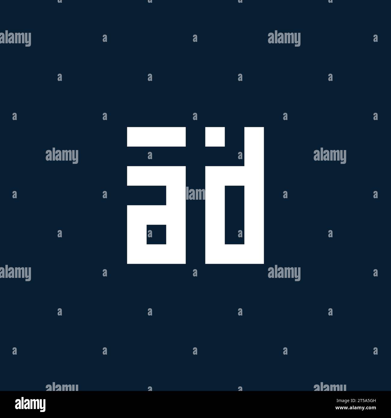 AD initial monogram logo with geometric style design ideas Stock Vector ...