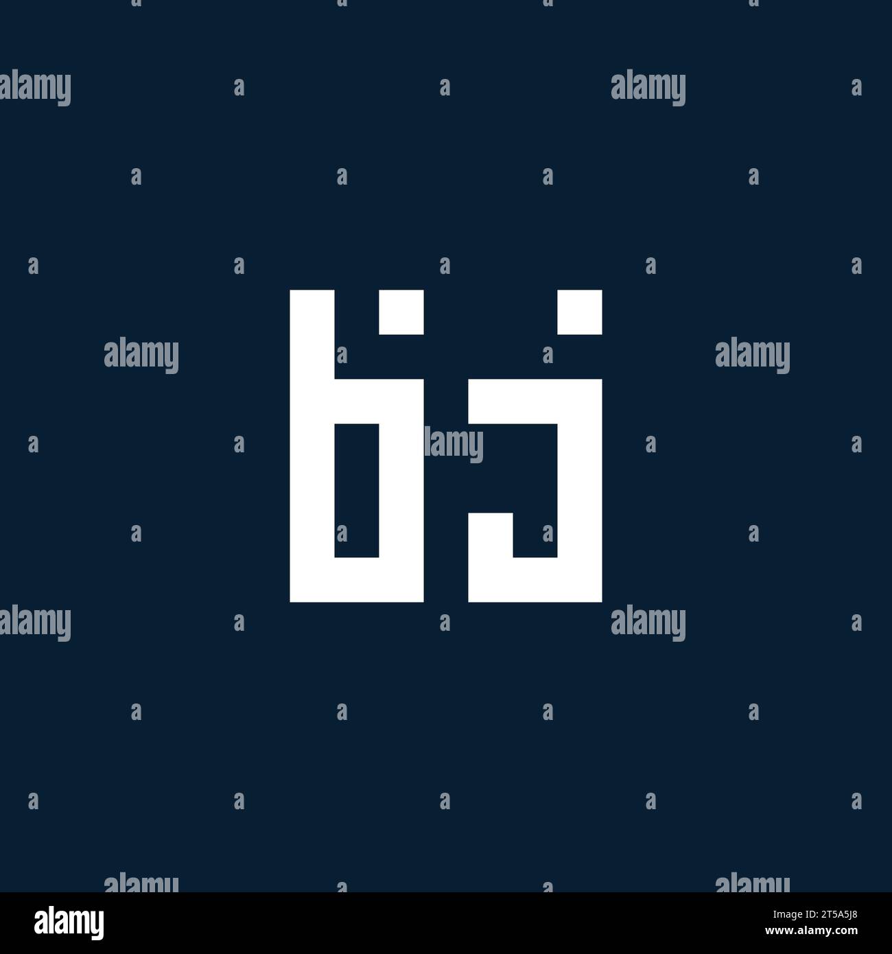 BJ initial monogram logo with geometric style design ideas Stock Vector ...