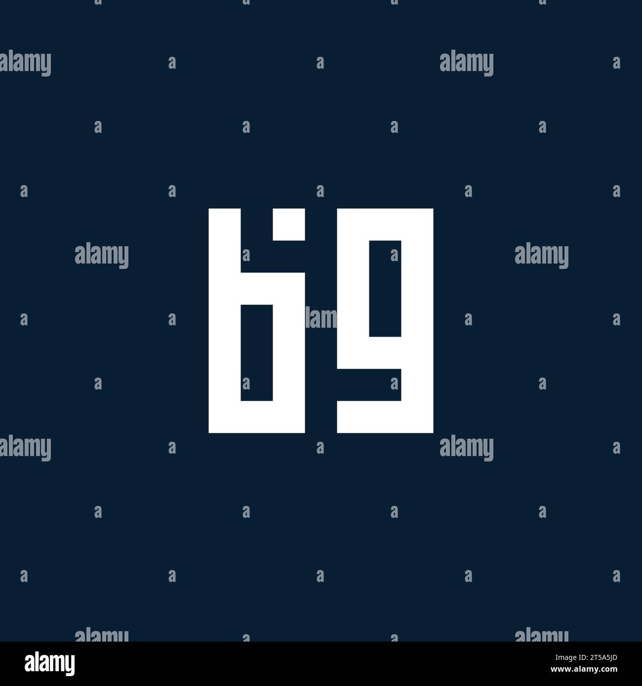 BG initial monogram logo with geometric style design ideas Stock Vector ...