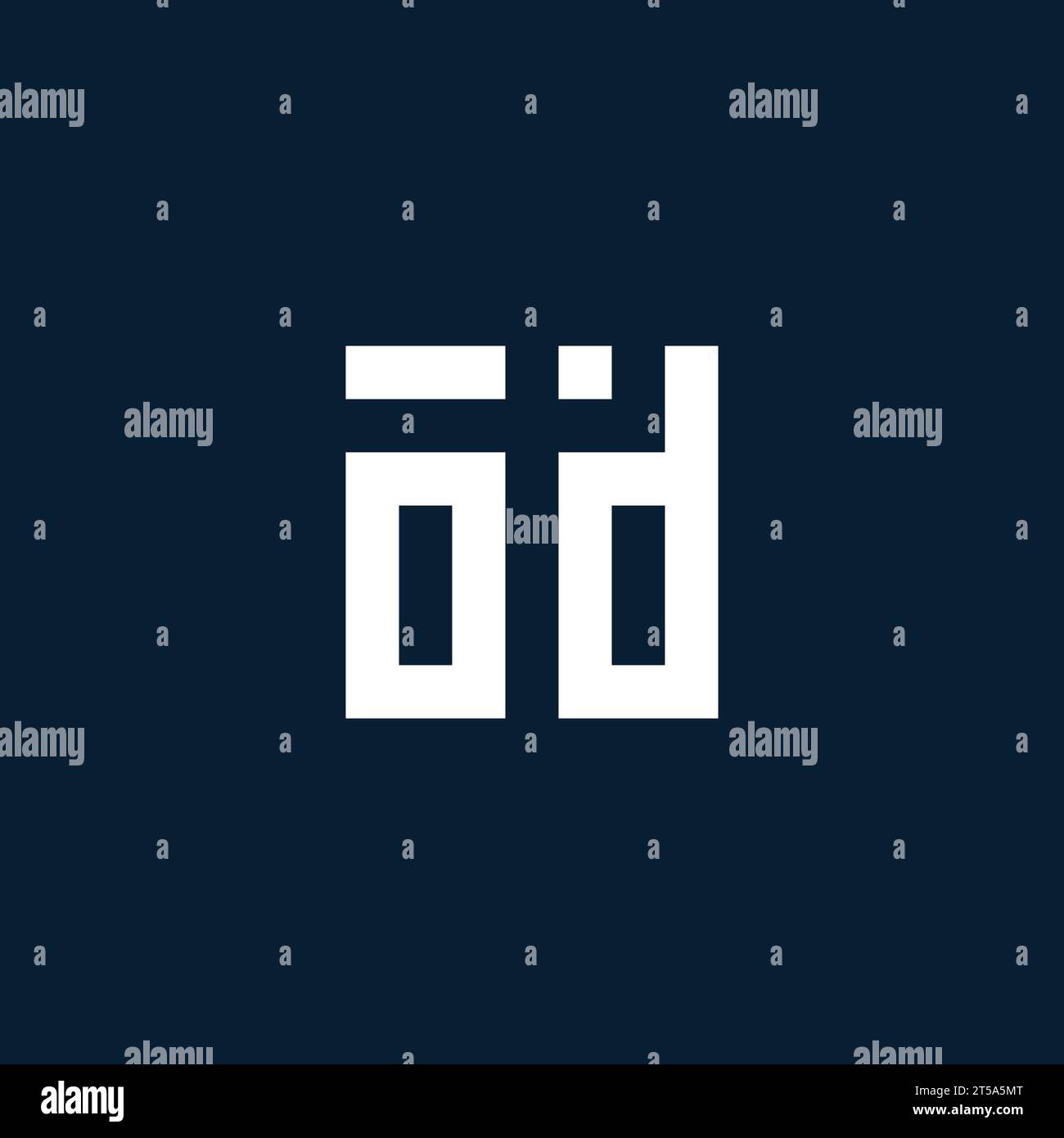 OD initial monogram logo with geometric style design ideas Stock Vector ...