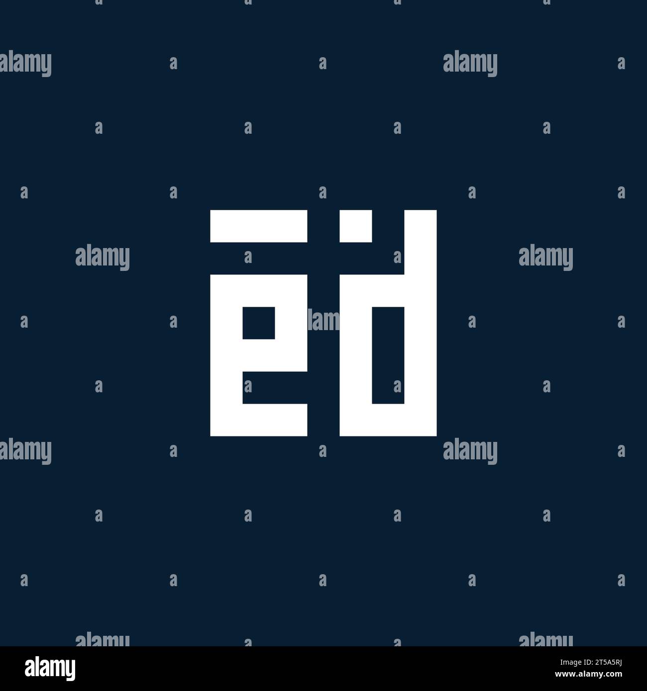 ED initial monogram logo with geometric style design ideas Stock Vector ...