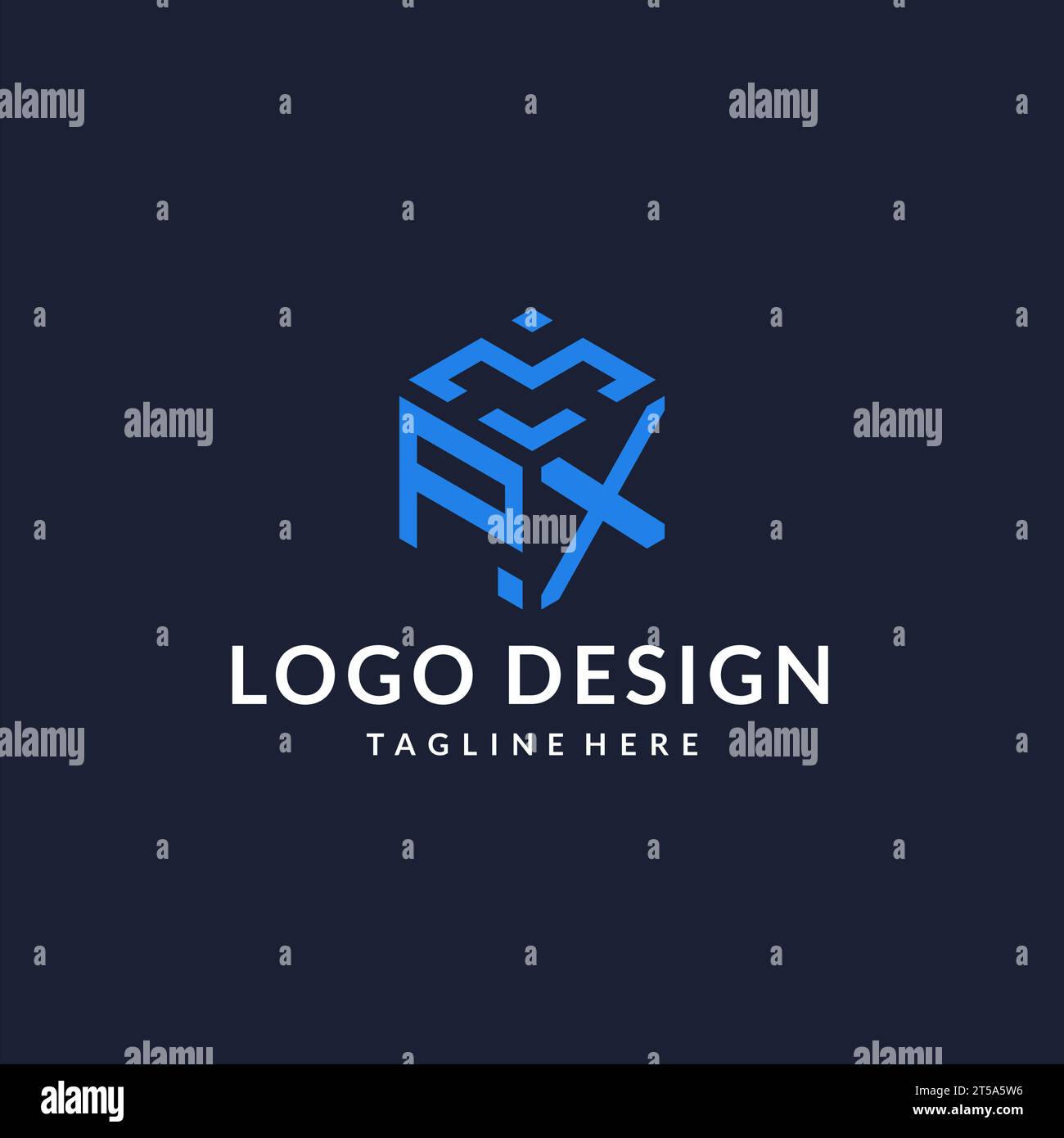 PX logo hexagon designs, best monogram initial logo with hexagonal shape design ideas ...