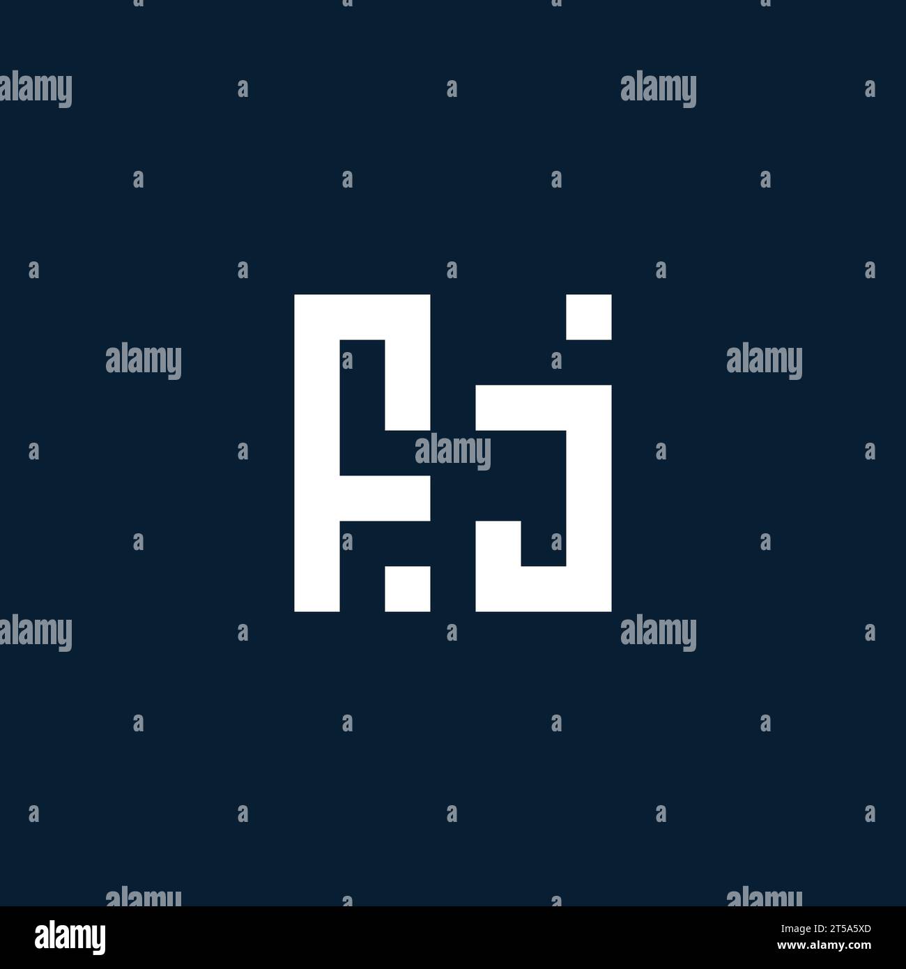 FJ initial monogram logo with geometric style design ideas Stock Vector ...