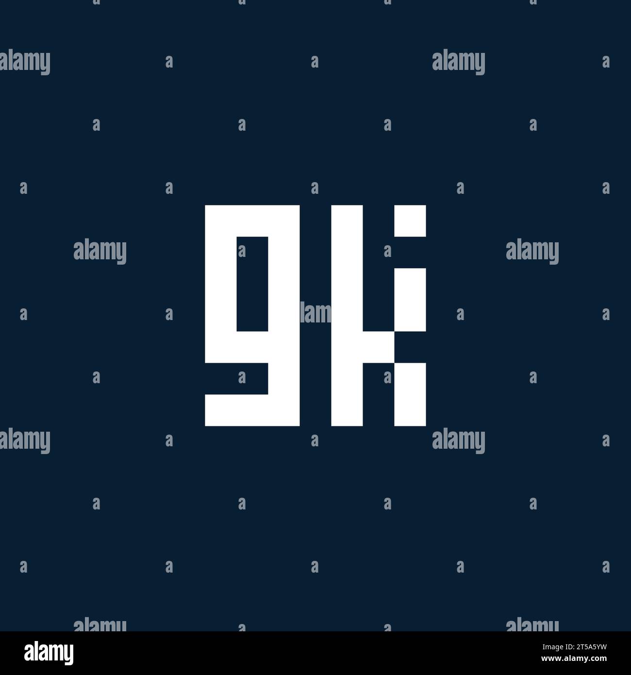 GK initial monogram logo with geometric style design ideas Stock Vector ...