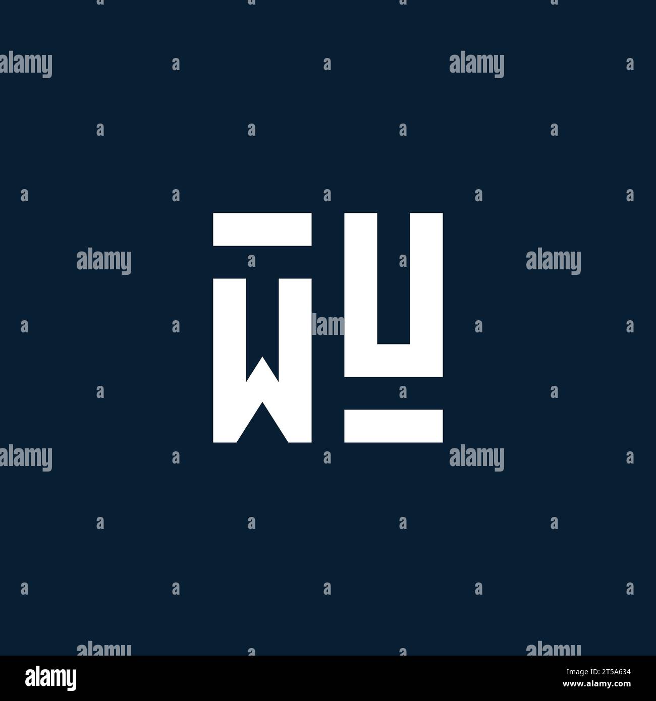 Wu minimal logo design hi-res stock photography and images - Alamy