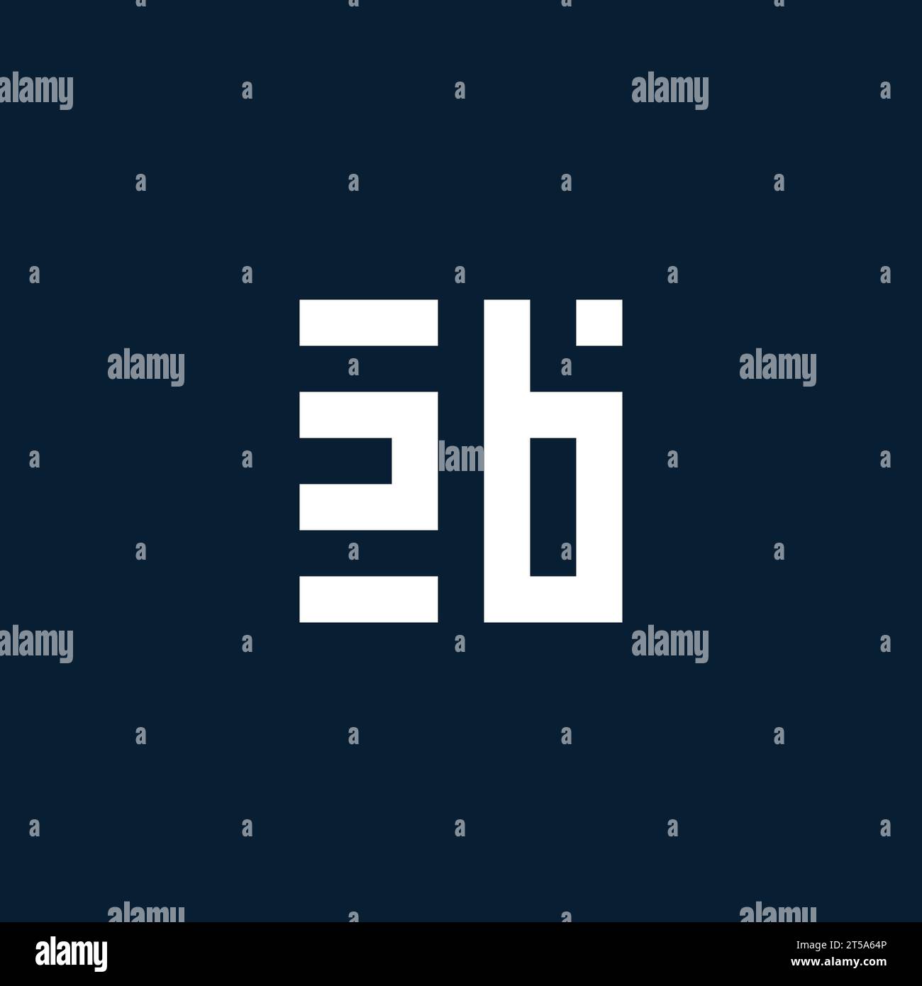 ZB initial monogram logo with geometric style design ideas Stock Vector ...