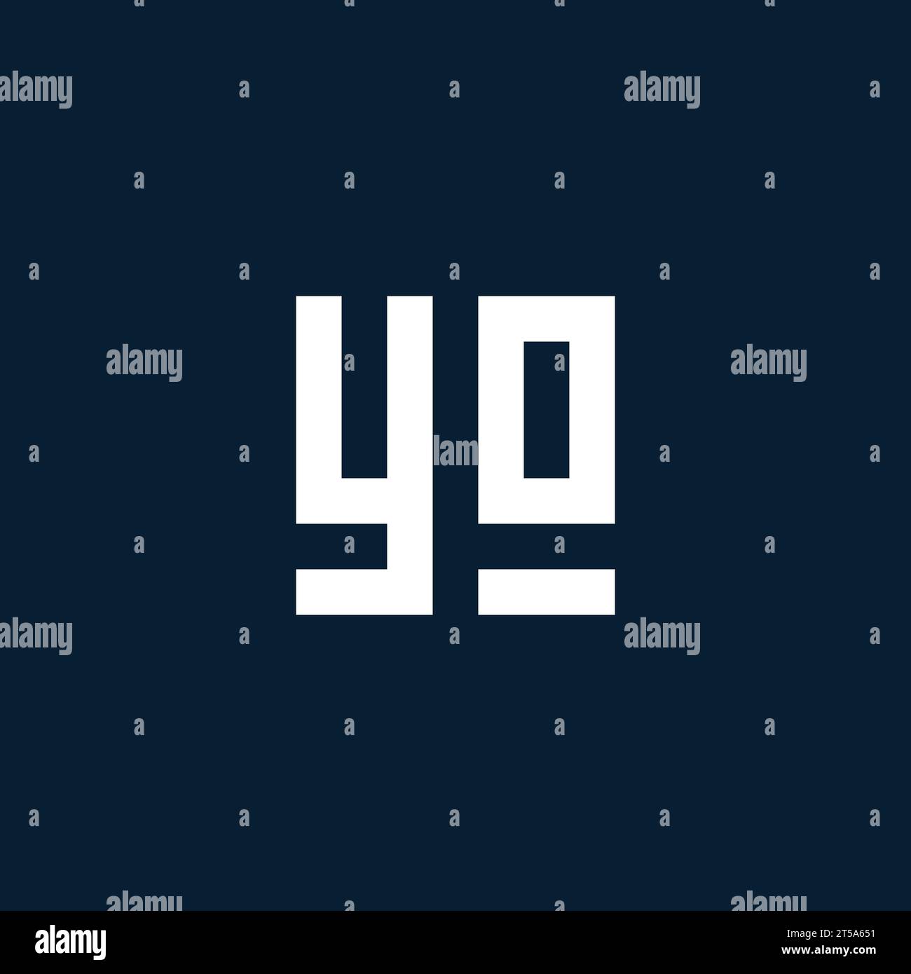 YO initial monogram logo with geometric style design ideas Stock Vector ...