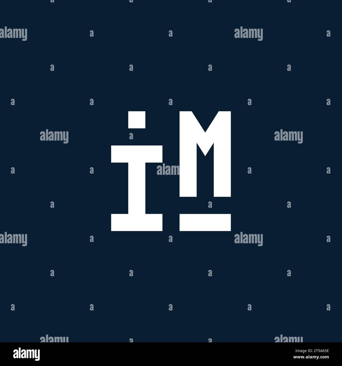 IM initial monogram logo with geometric style design ideas Stock Vector ...