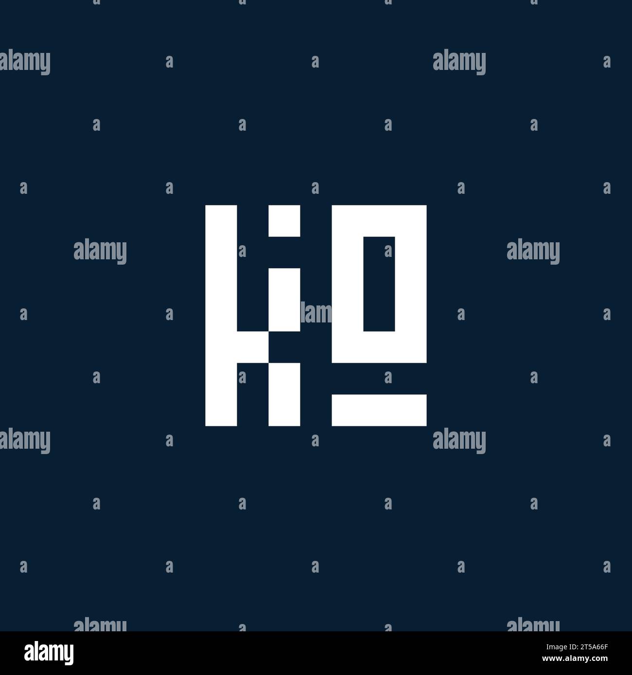 KO initial monogram logo with geometric style design ideas Stock Vector ...