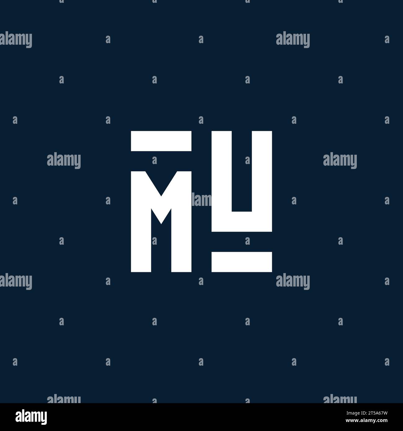 MU initial monogram logo with geometric style design ideas Stock Vector ...