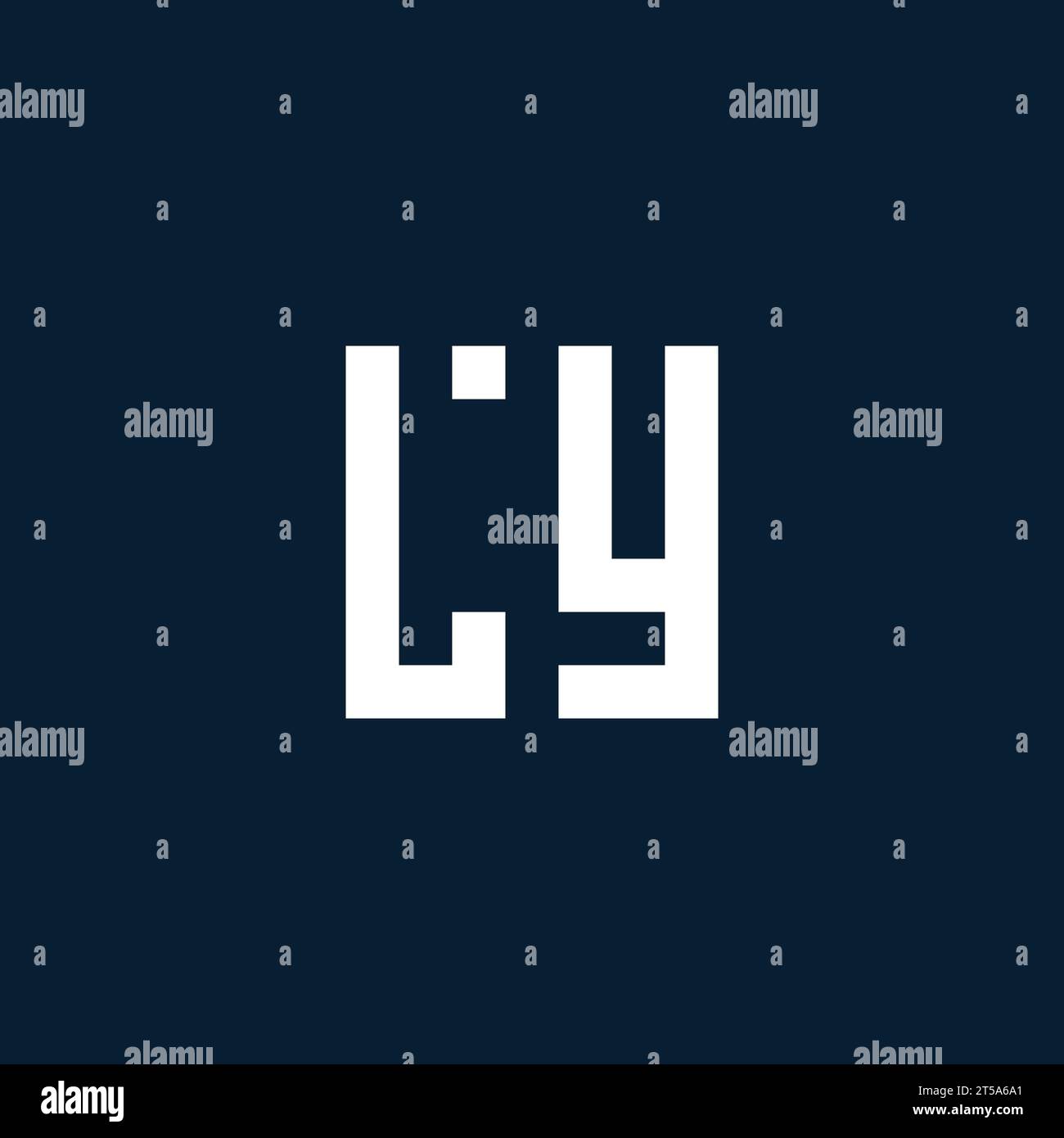 LY initial monogram logo with geometric style design ideas Stock Vector ...