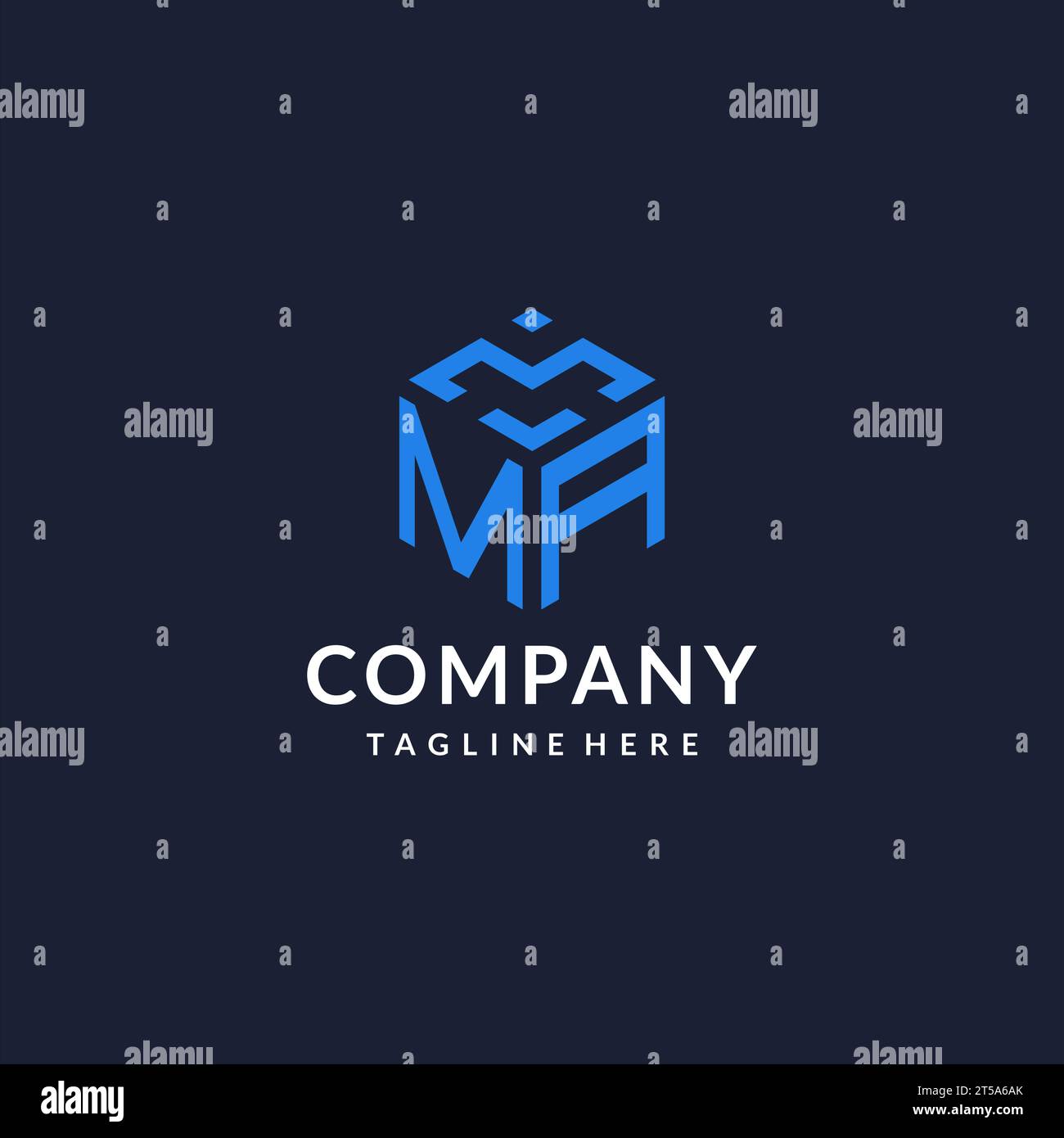 MA logo hexagon designs, best monogram initial logo with hexagonal ...