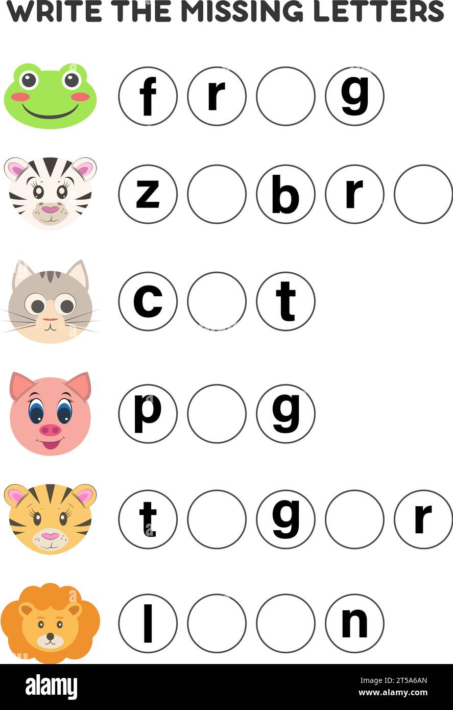 Alphabet worksheets hi-res stock photography and images - Alamy