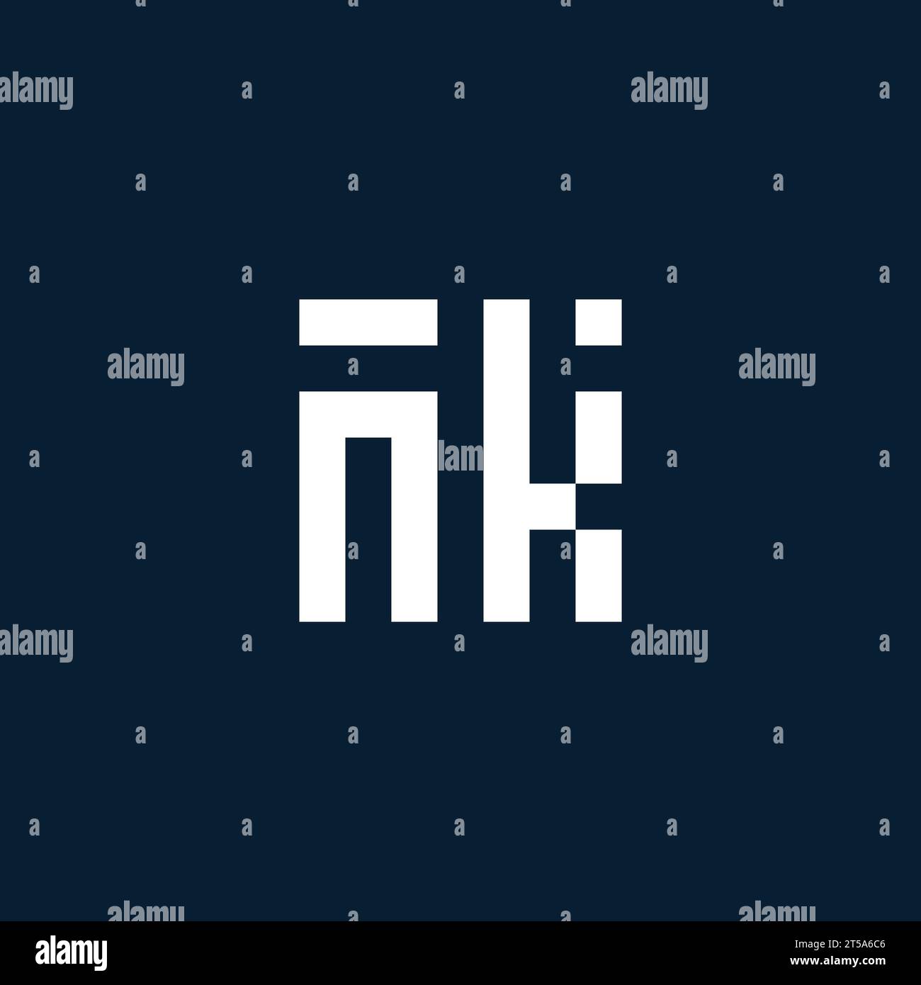 NK initial monogram logo with geometric style design ideas Stock Vector ...