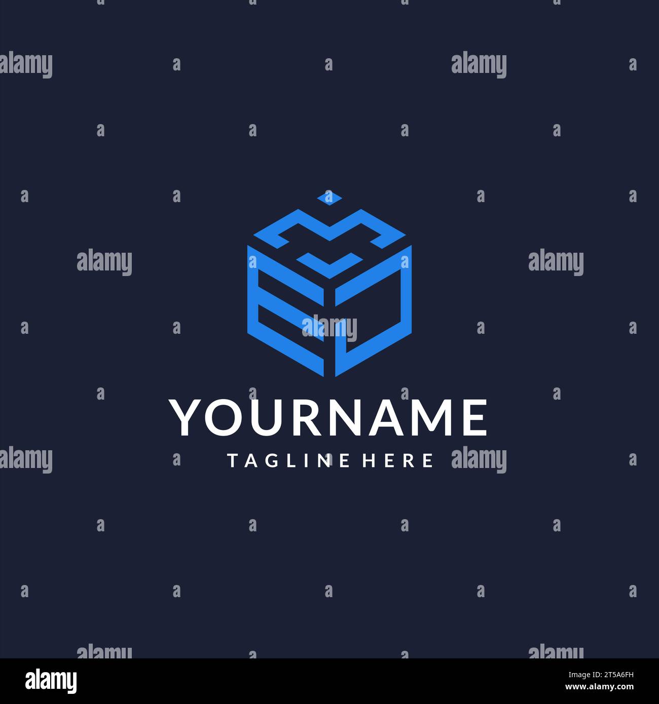 EJ logo hexagon designs, best monogram initial logo with hexagonal ...