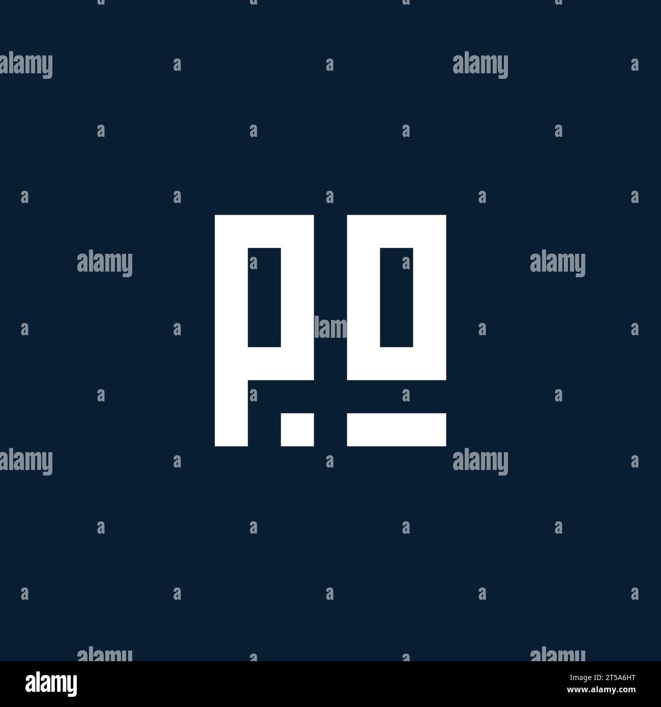 PO initial monogram logo with geometric style design ideas Stock Vector ...