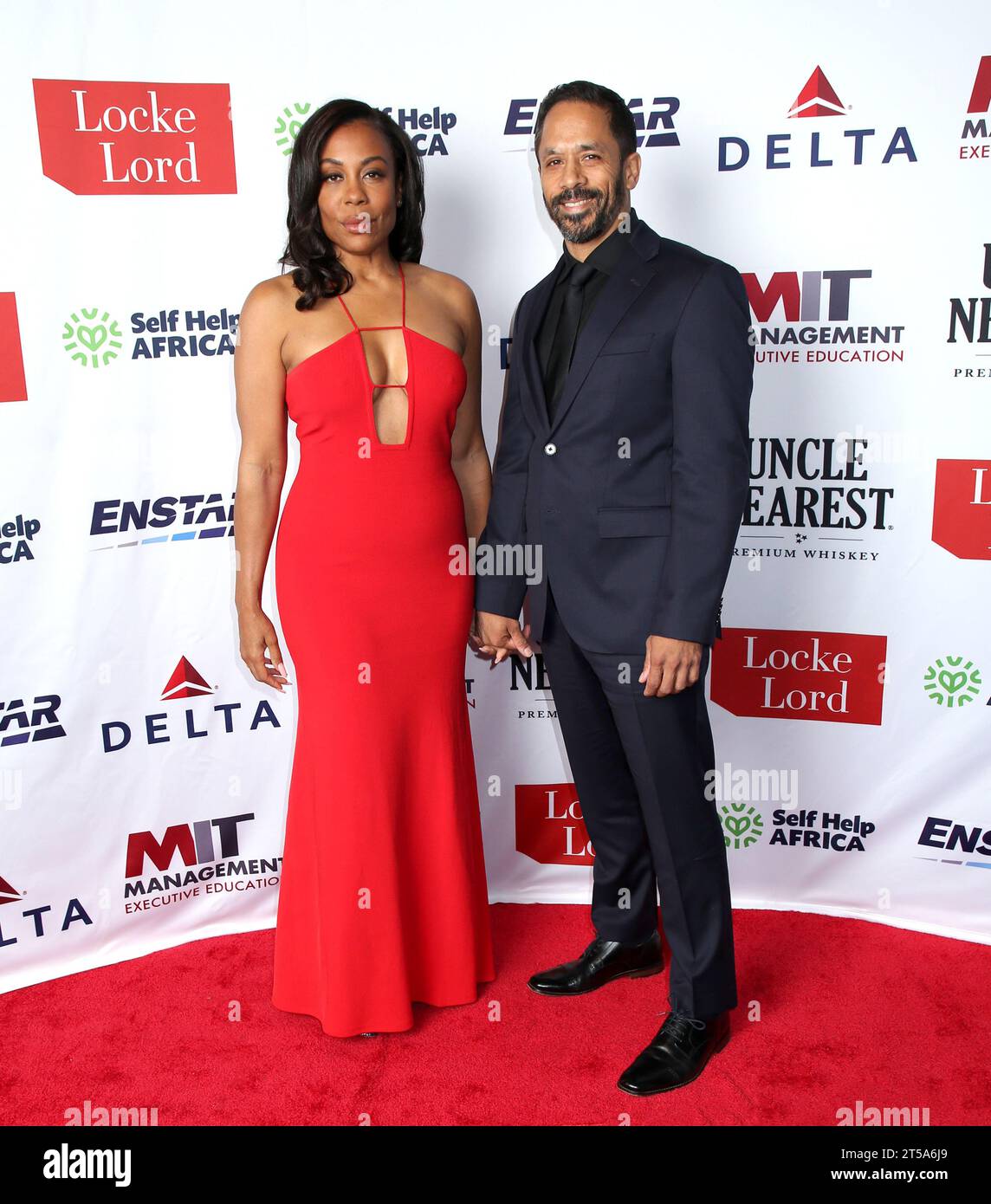New York City, USA. 03rd Nov, 2023. Karen Pittman and Ade Richardson ...