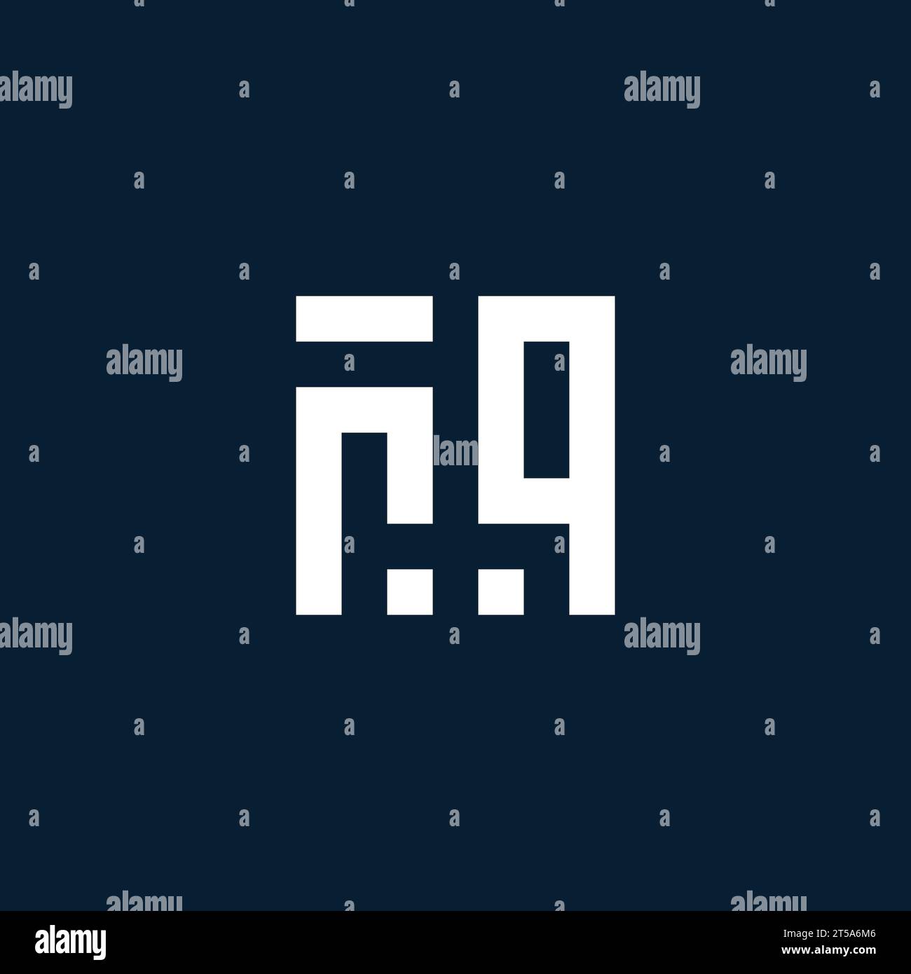 RQ initial monogram logo with geometric style design ideas Stock Vector ...