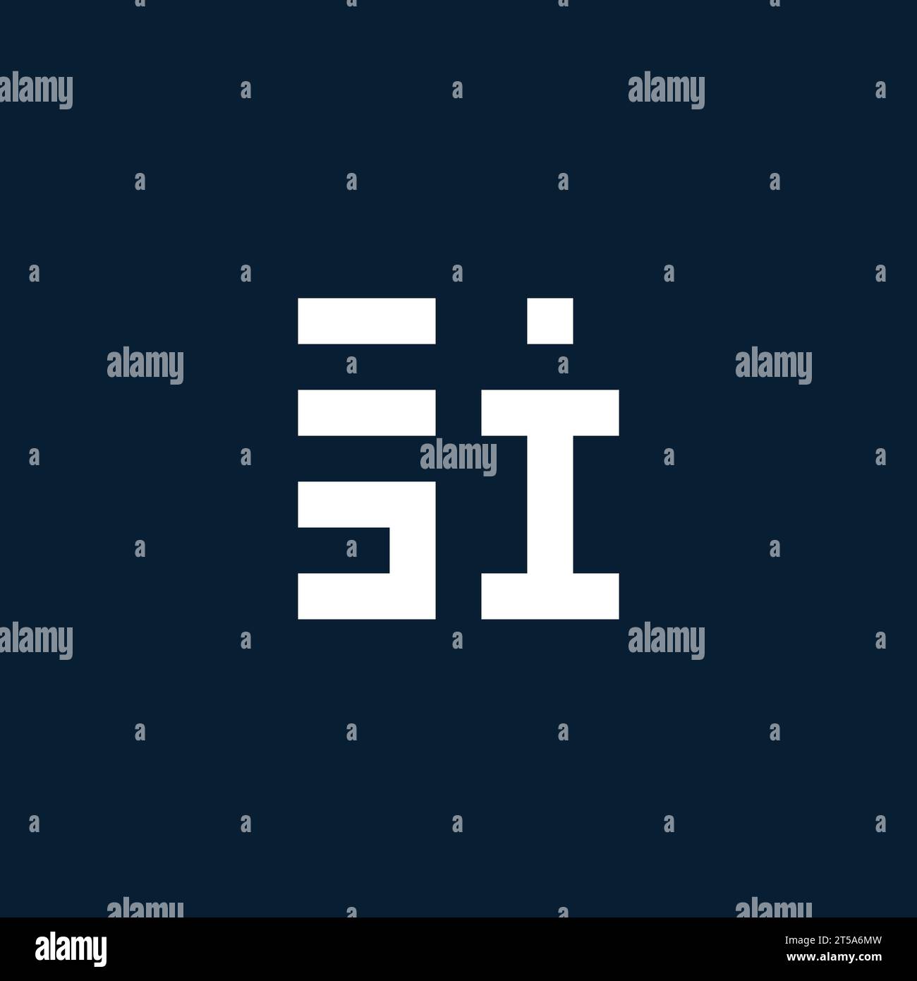 SI initial monogram logo with geometric style design ideas Stock Vector ...