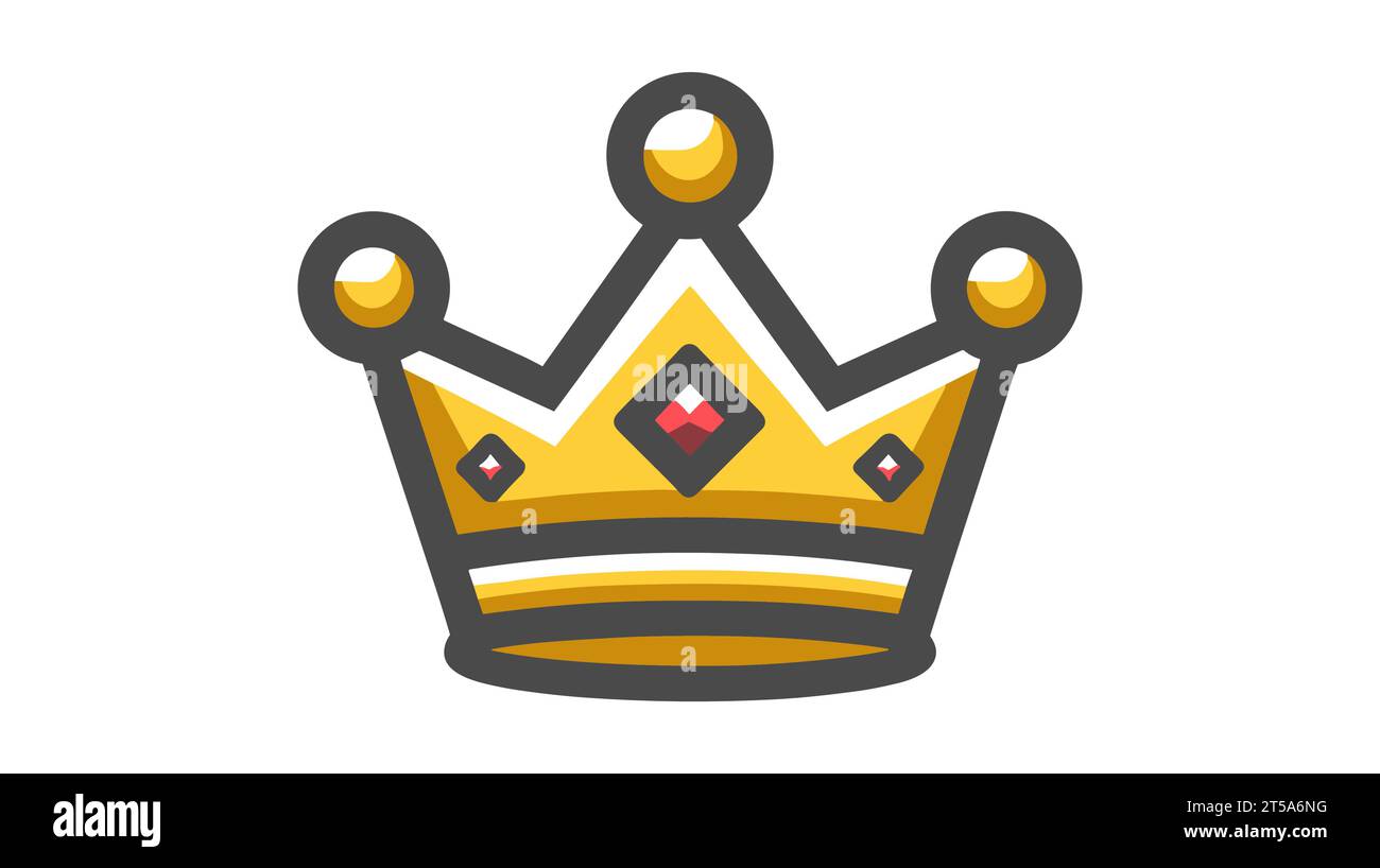 Trendy crown logo hi-res stock photography and images - Alamy