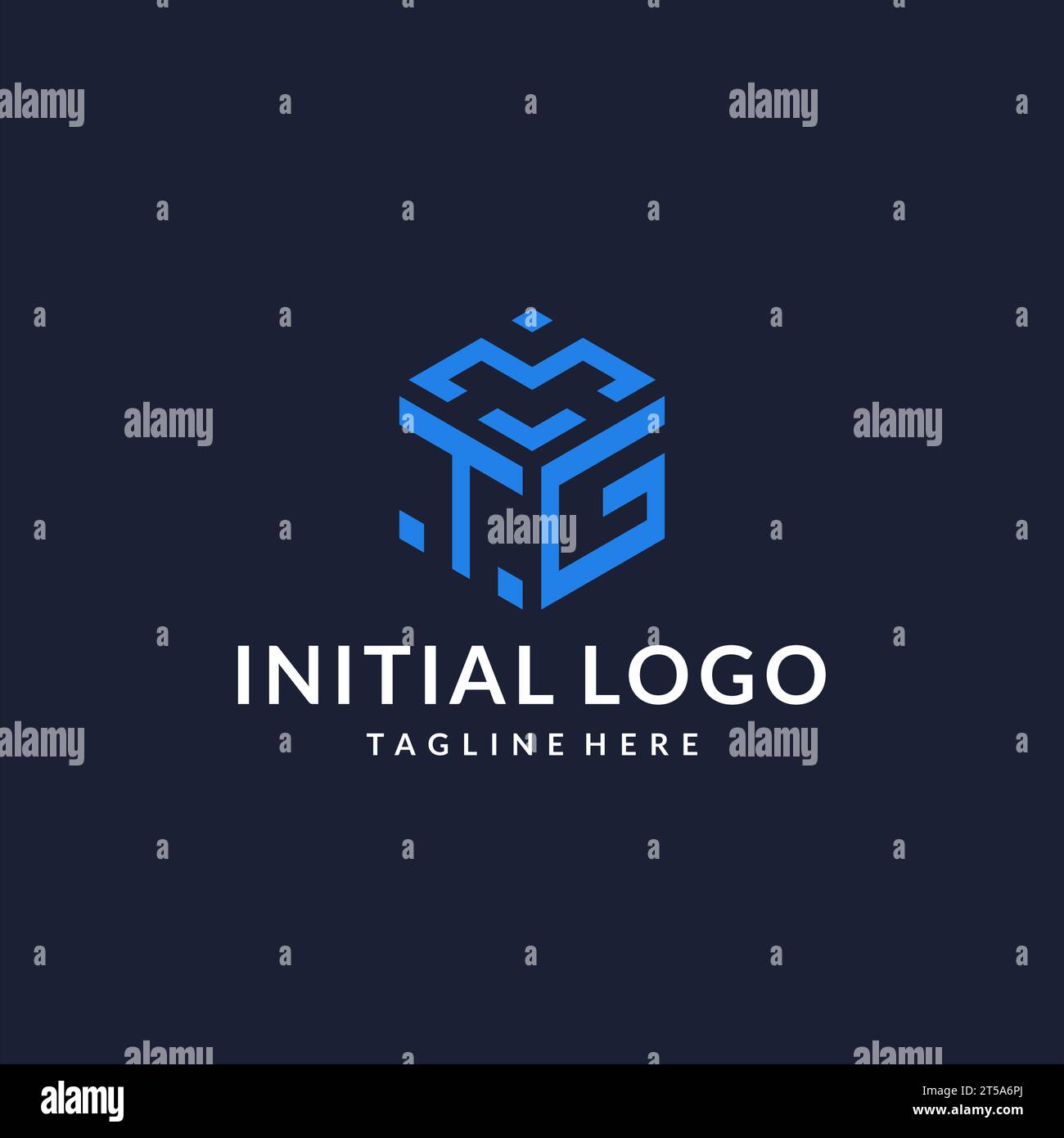 TG logo hexagon designs, best monogram initial logo with hexagonal ...
