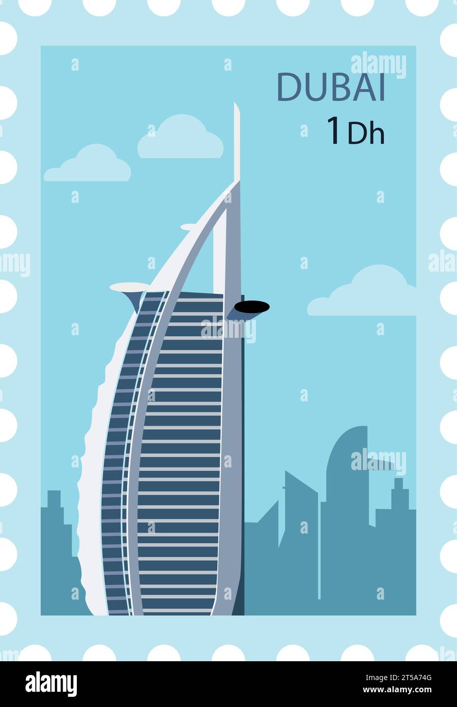 Dubai famous place Stock Vector Images - Alamy