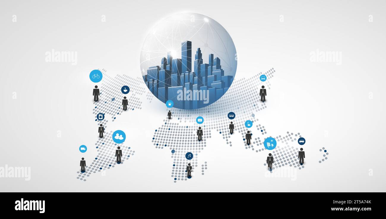 Globally city Stock Vector Images - Alamy