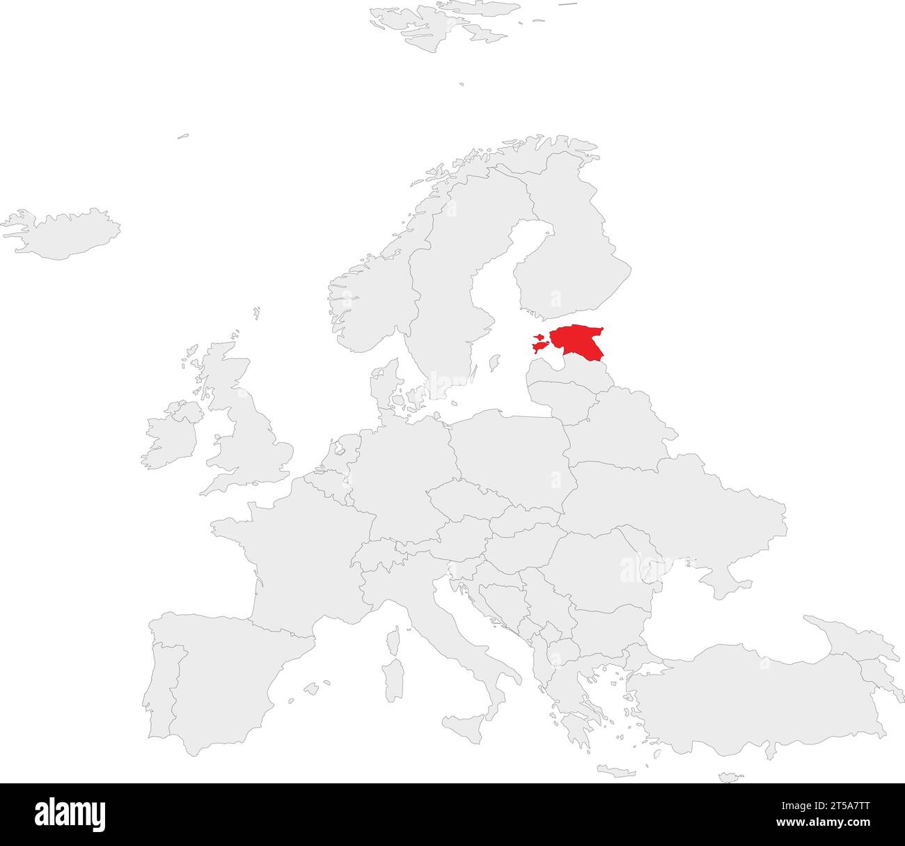 Location map of the REPUBLIC OF ESTONIA, EUROPE Stock Vector Image ...