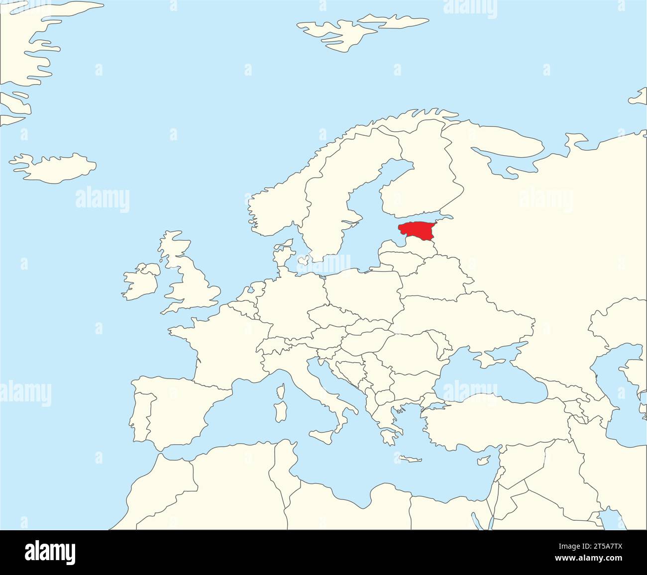 Location map of the REPUBLIC OF ESTONIA, EUROPE Stock Vector Image ...